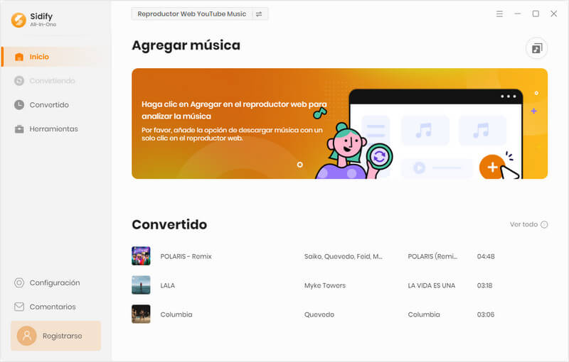 [Oficial] YouTube Music Converter - Guarda YouTube Music como MP3 | Sidify