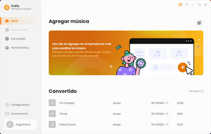 Gracias por instalar Sidify Tidal Music Converter para Windows
